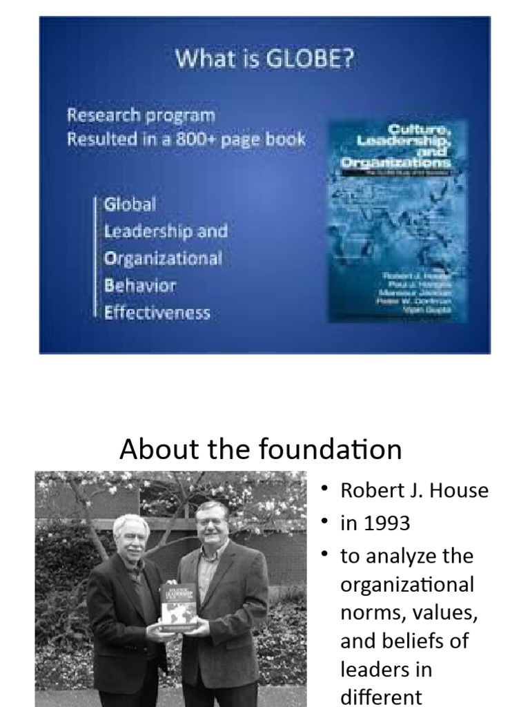 Globe | PDF | Leadership | Organizational Culture