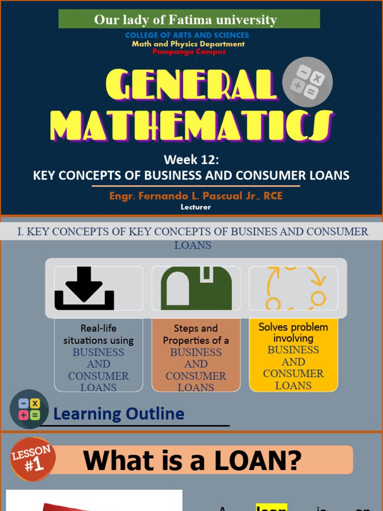 Understanding Business and Consumer Loans | PDF | Finance & Money ...