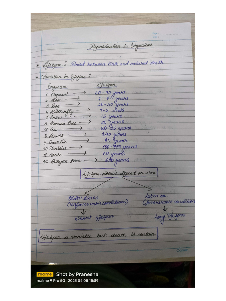 Biology Chapter 1, Reproduction in Organisms | PDF