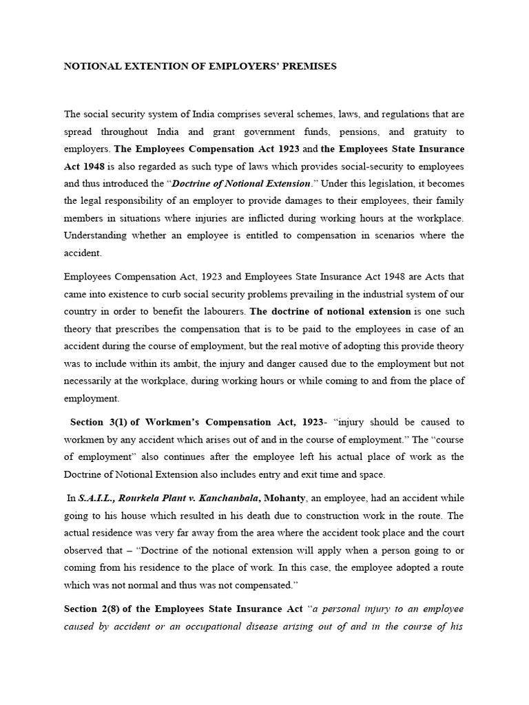 Notional Extention of Employment | PDF | Employment | Tort