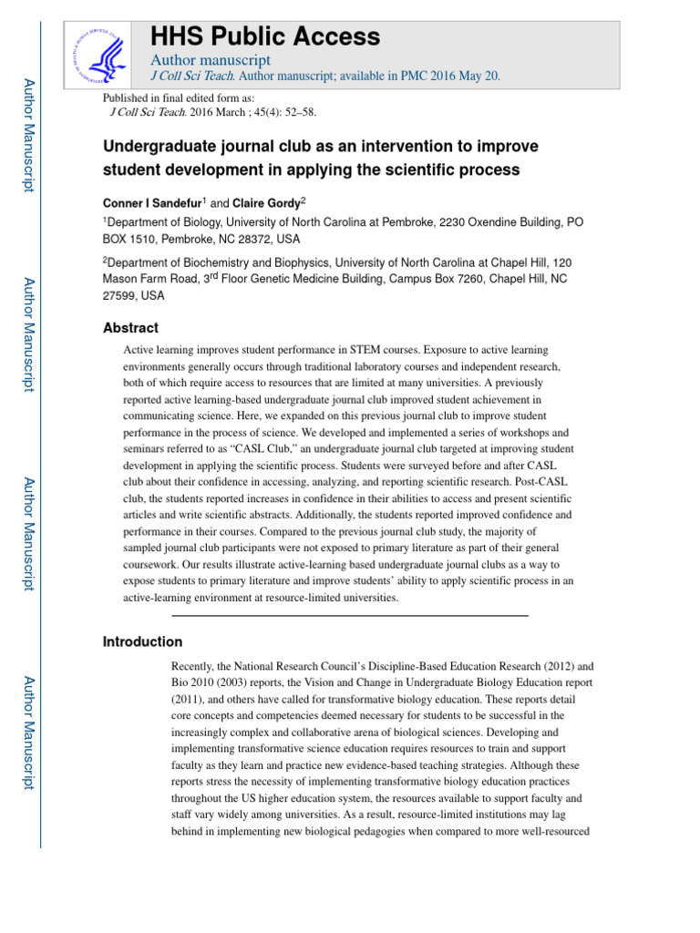 Scientific Club | PDF | Science | Academic Journal