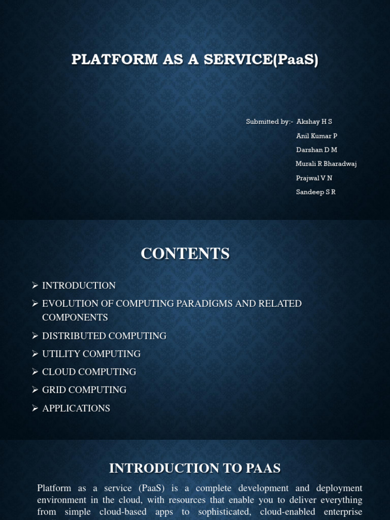 Platform As A Service (PaaS) 1 | PDF | Cloud Computing | Platform As A Service