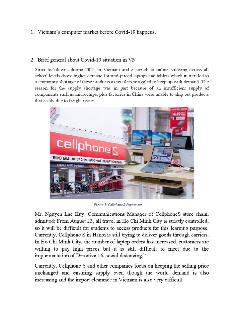 Demand Supply of VietNams Computer Market | PDF | Laptop | Dell