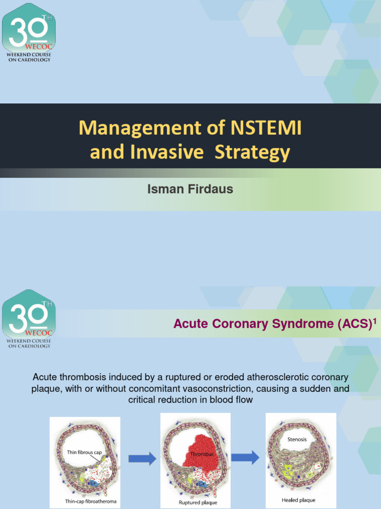 WECOC - Management of NSTEMI and Invasive Strategy | PDF | Myocardial ...
