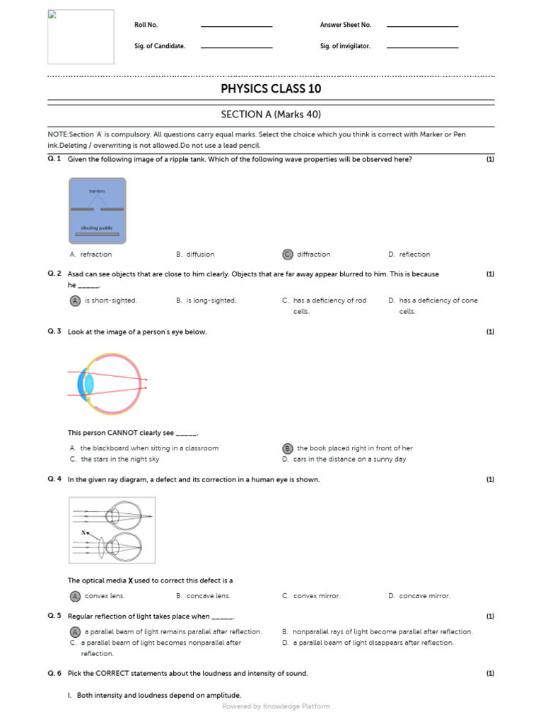 Phy 10 | PDF | Reflection (Physics) | Waves