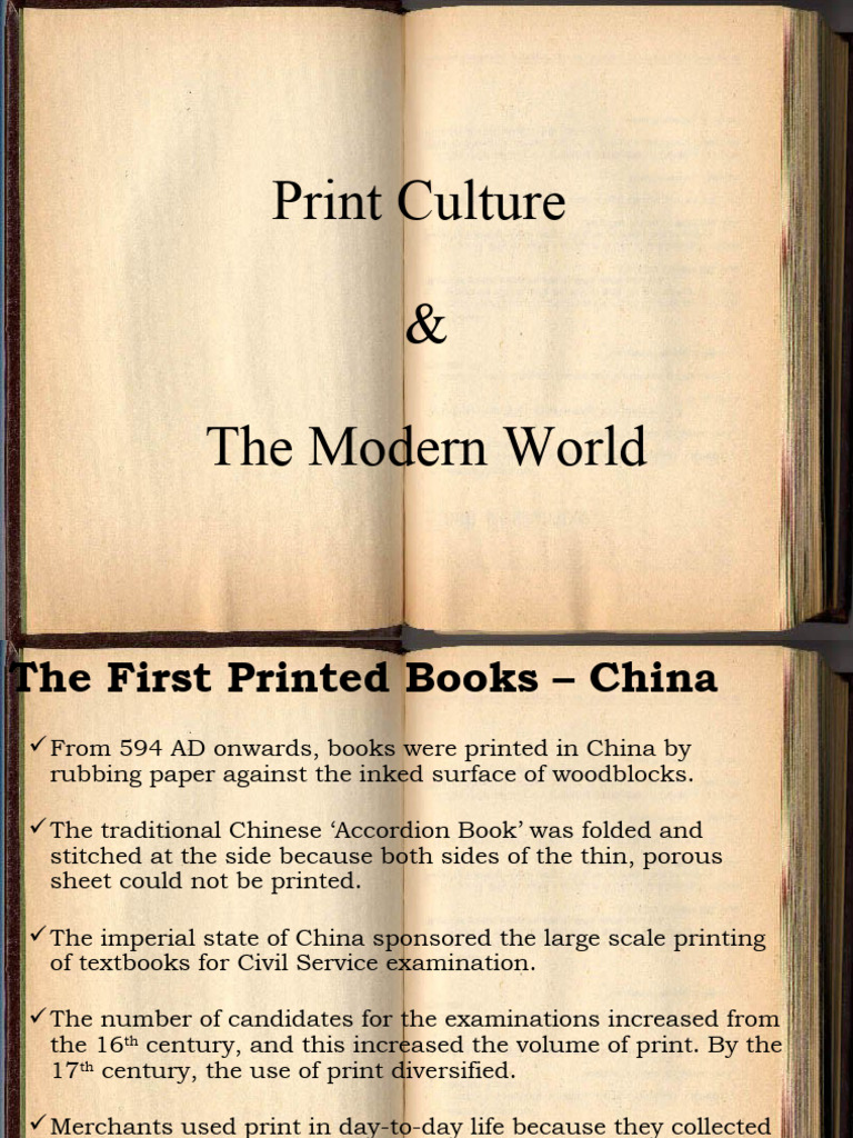 Class 10 Print Culture Notes | PDF | Books | Printing