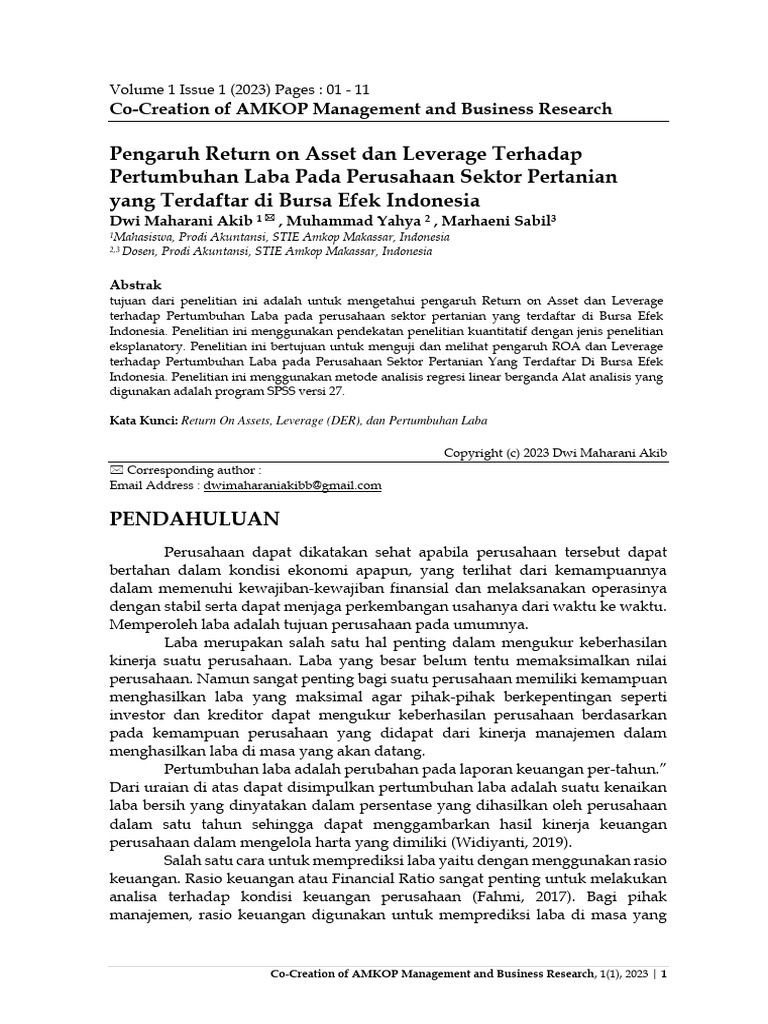 JURNAL - Dwi Maharani Akib - 1802010 | PDF