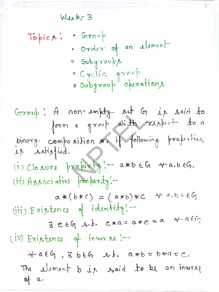 Week3 Lecnote Watermark | PDF