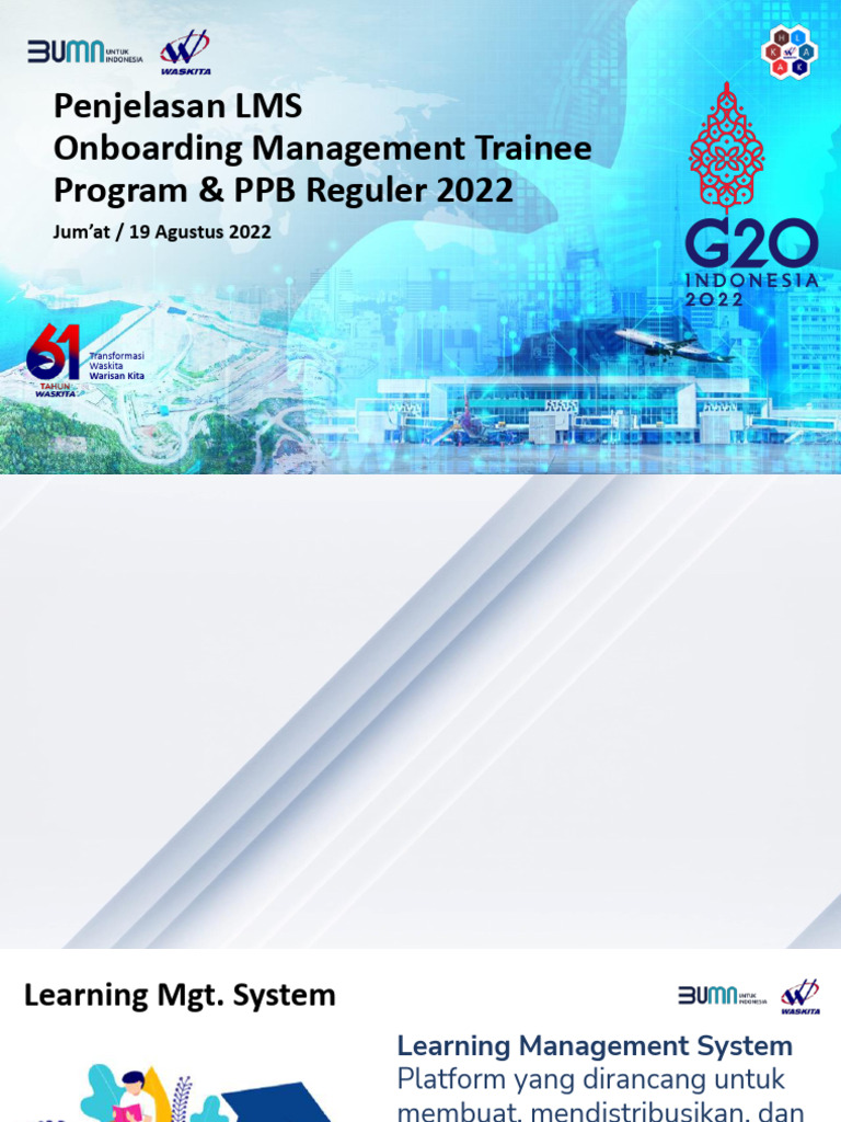 Penjelasan Penggunaan LMS - Onboarding MT & PPB 2022 | PDF