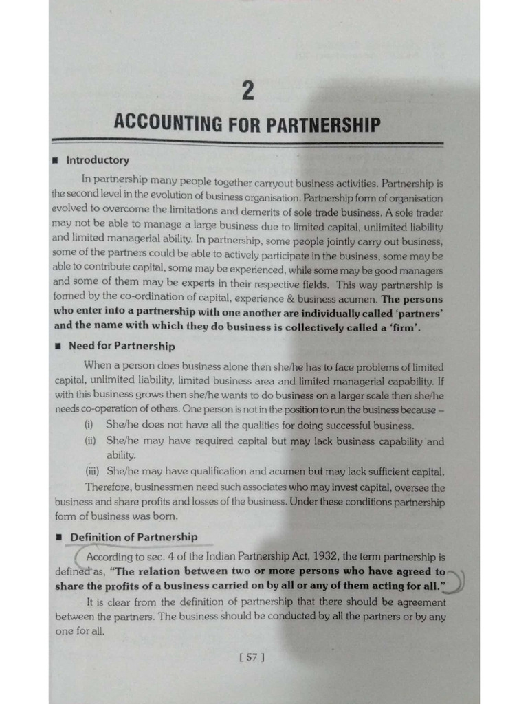 Class 12, Chapter 2, Accounts | PDF