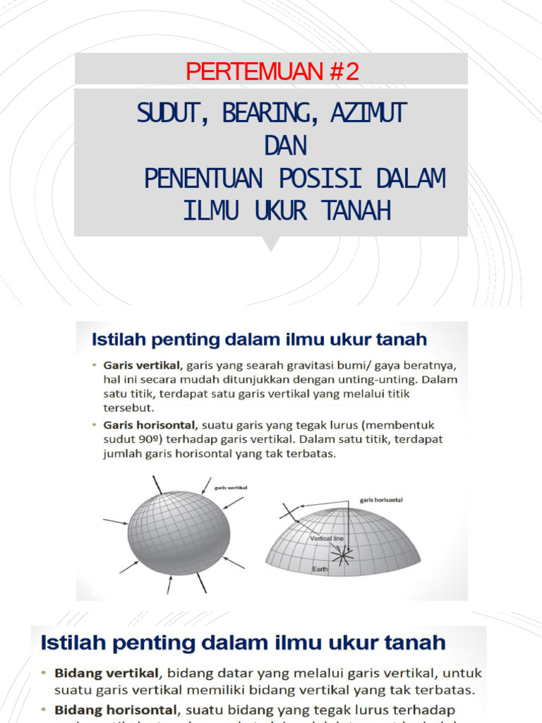 Sudut Bearing Azimut Dan Penentuan Posisi | PDF