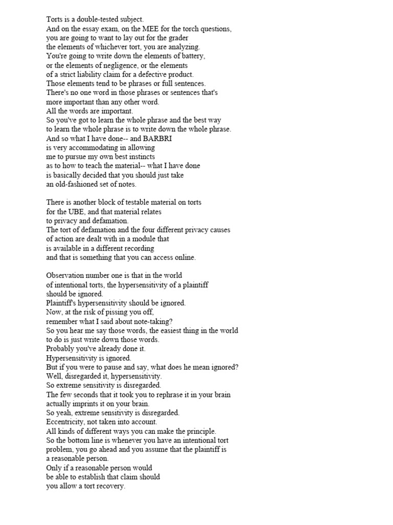 Torts Neg | PDF | Conversion (Law) | Trespass Torts Neg | PDF | Conversion (Law) | Trespass