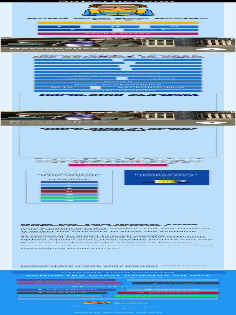 Superherotar - Build Your Own Free Superhero Avatars | PDF | Computing | Popular Culture & Media ...