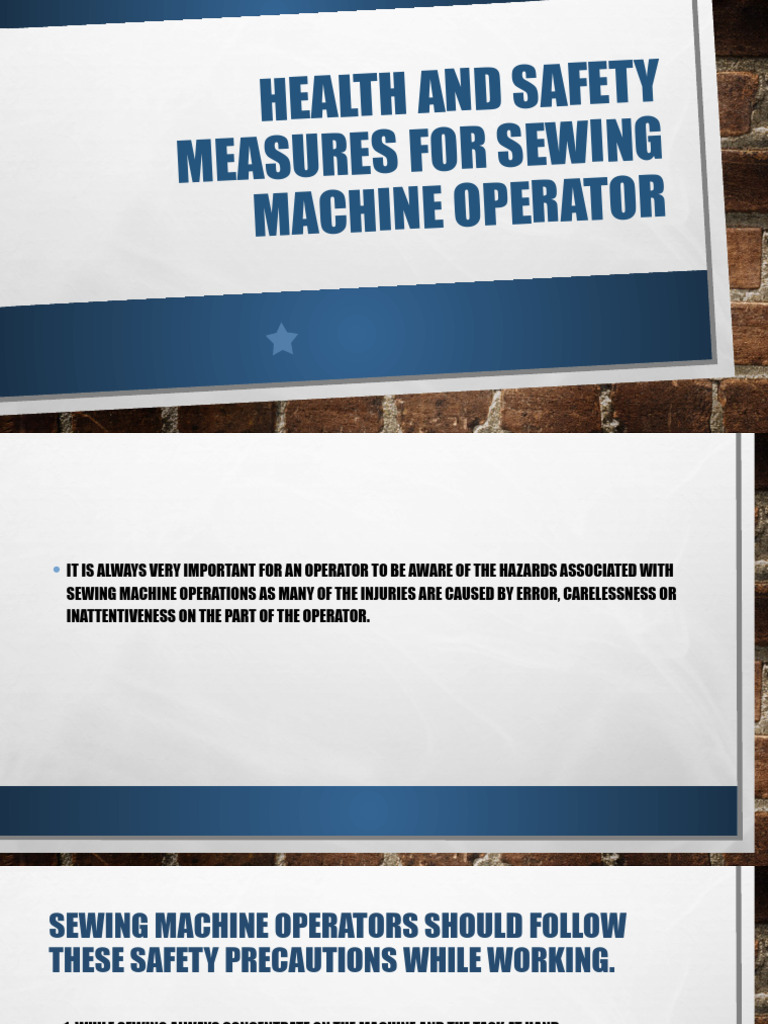 Sewing Machine Safety Guidelines | PDF | Scissors | Lighting