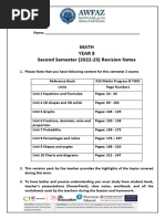 Year 8 Algebra Exam Workbook | PDF | Mathematics | Algebra