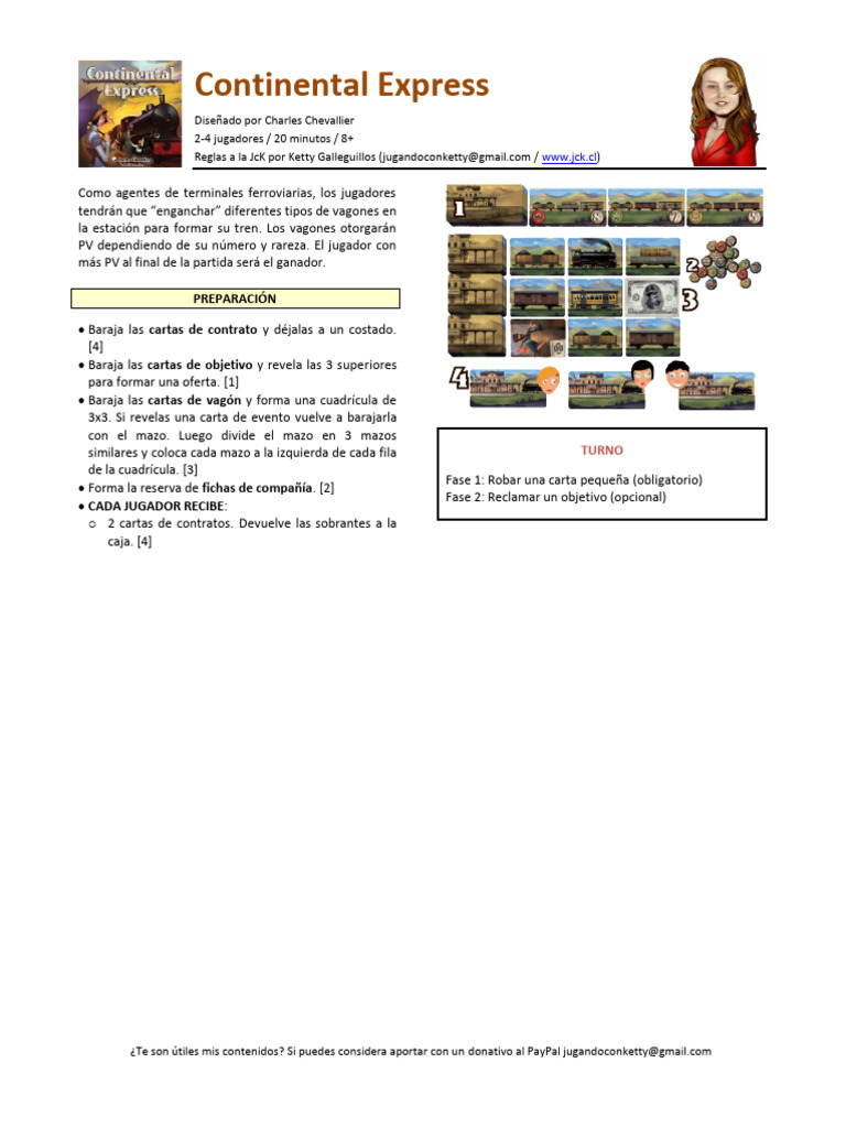 Continental Express - Reglas A La JCK | Descargar gratis PDF | Juego de ...