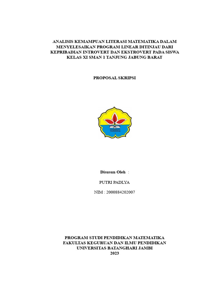 Proposal Skripsi Fix | PDF