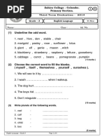 Primary 2 English Exam | PDF