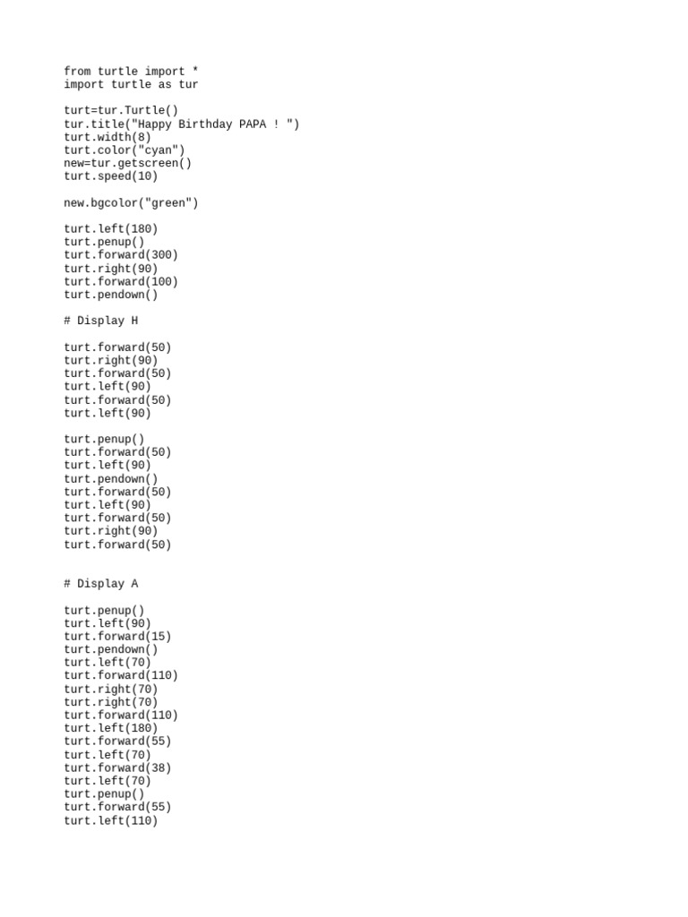 Happy Birthday Code! | PDF