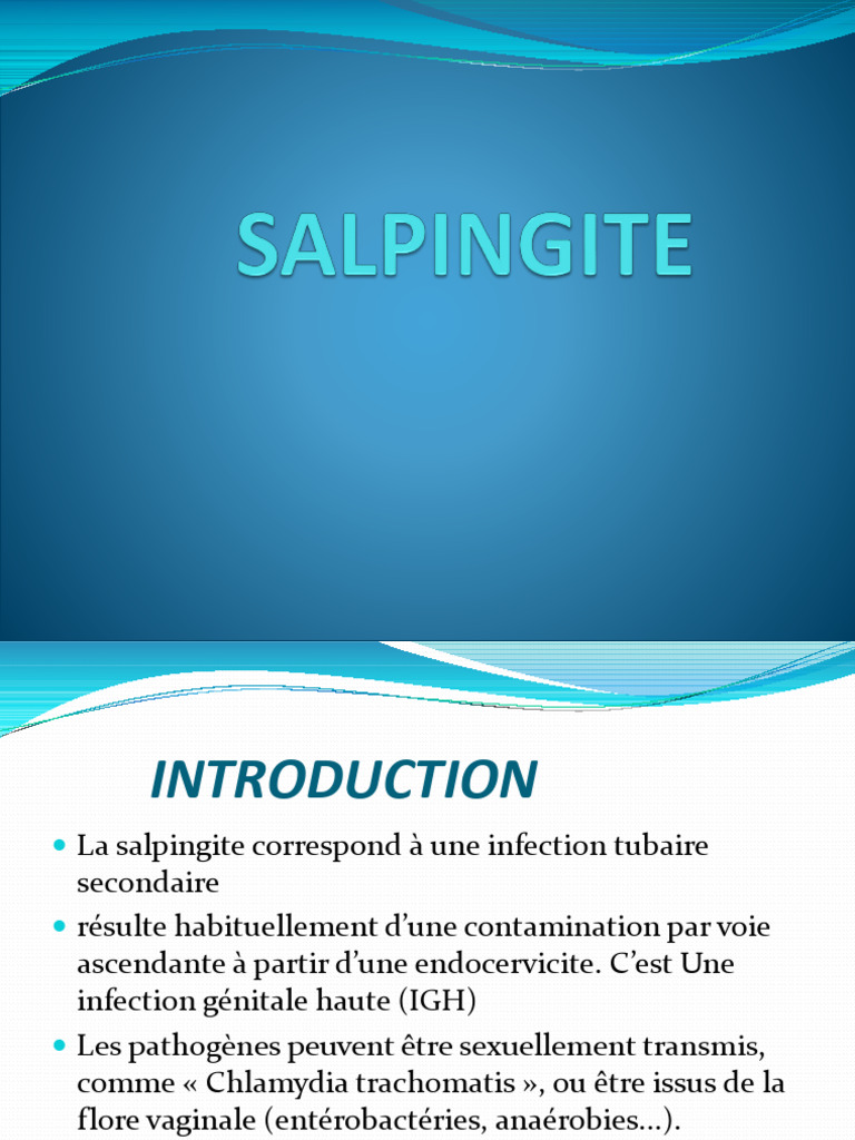 15.04.salpingite Externe | PDF | Infection sexuellement transmissible ...