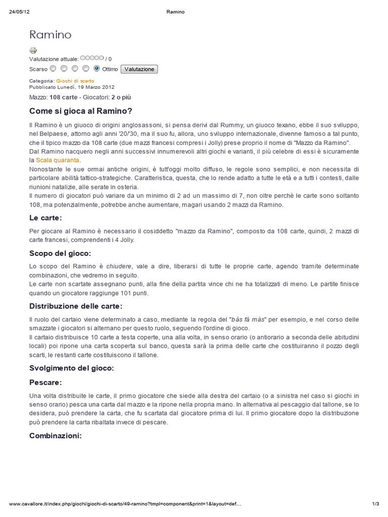 Ramino | PDF