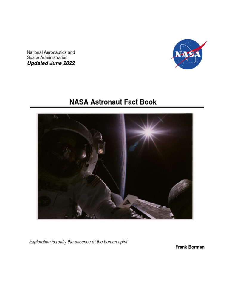 Astronaut Fact Book June 2022 Download Free Pdf Nasa Astronauts