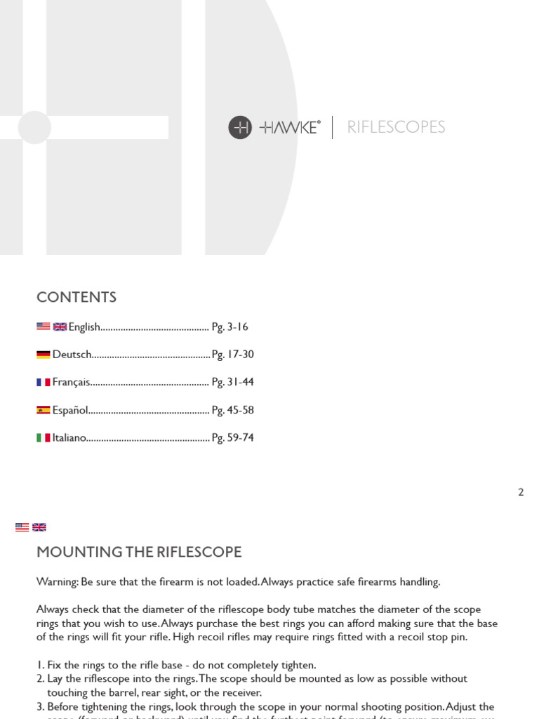 Vantage Riflescope Instructions - Pre 2019 | PDF | Telescopic Sight | Ballistics