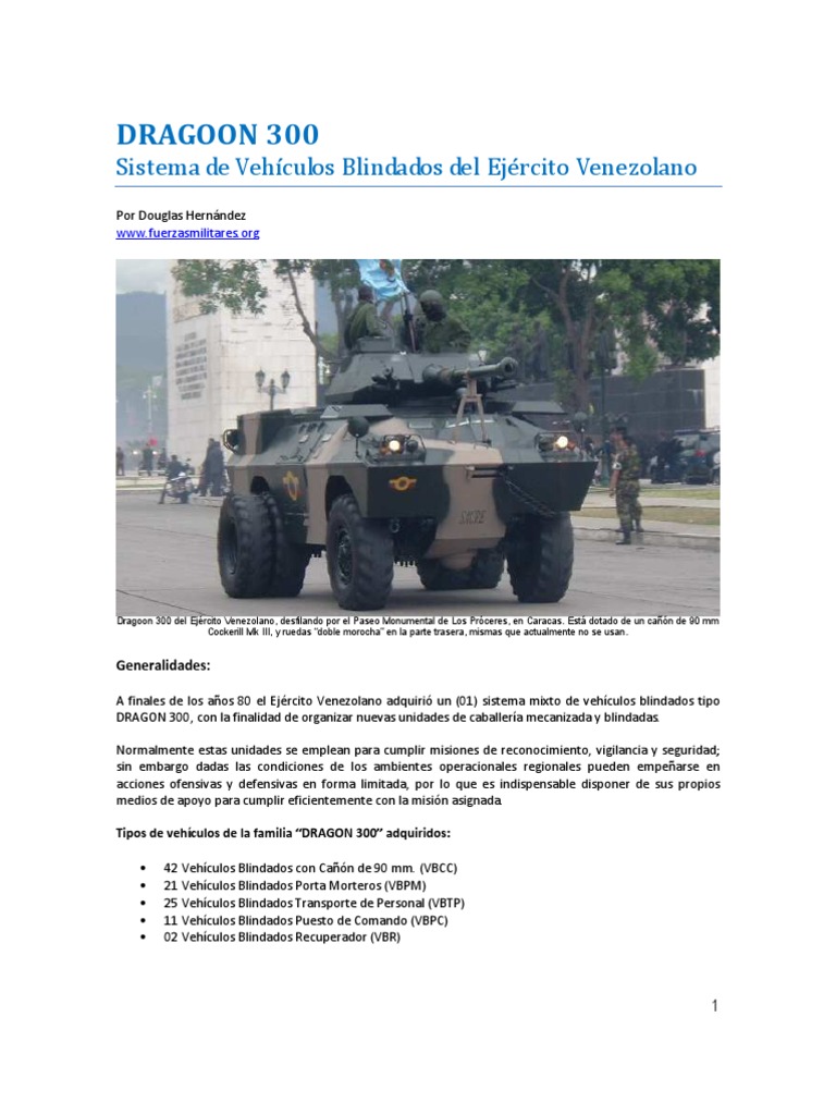 CSyD 36 Dragoon 300 | PDF | Reconocimiento | Vehículos blindados de combate
