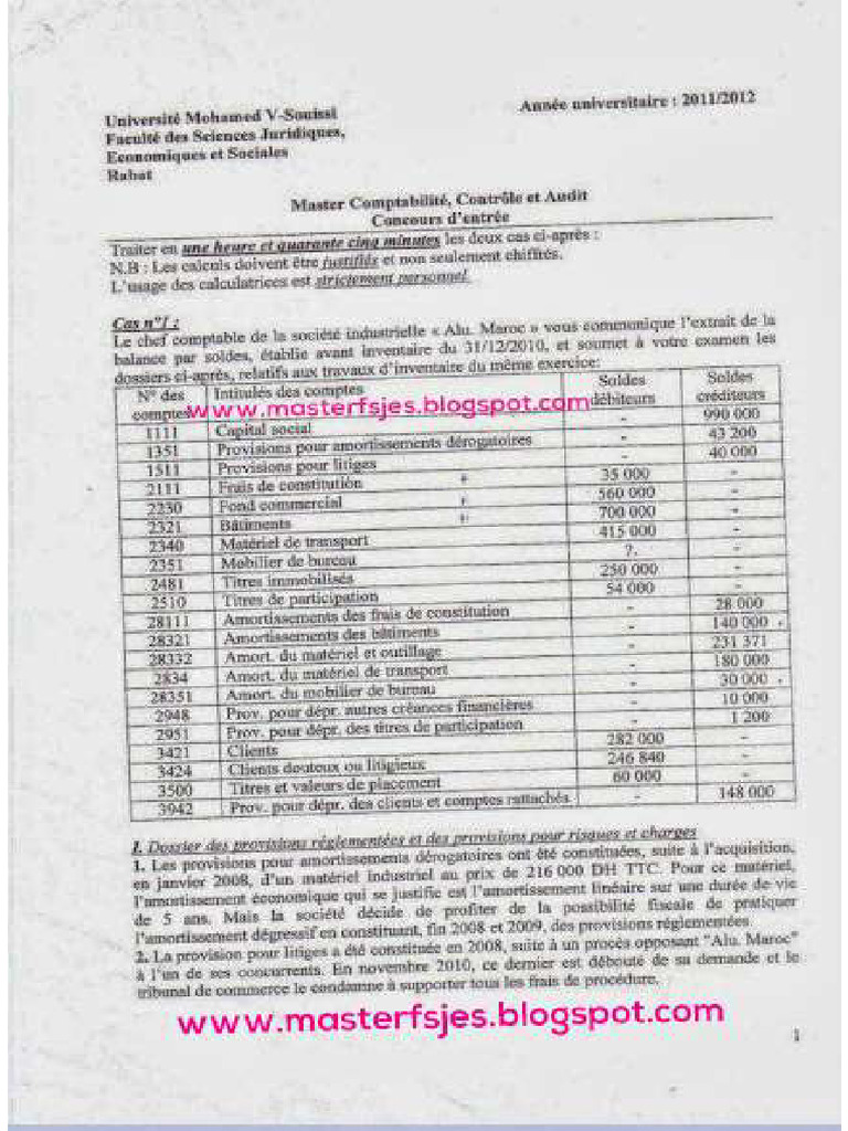 Cca Souissi 2011 | PDF