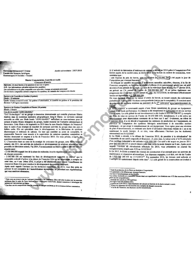 Cca-Souissi-2017-2018 - 01 | PDF