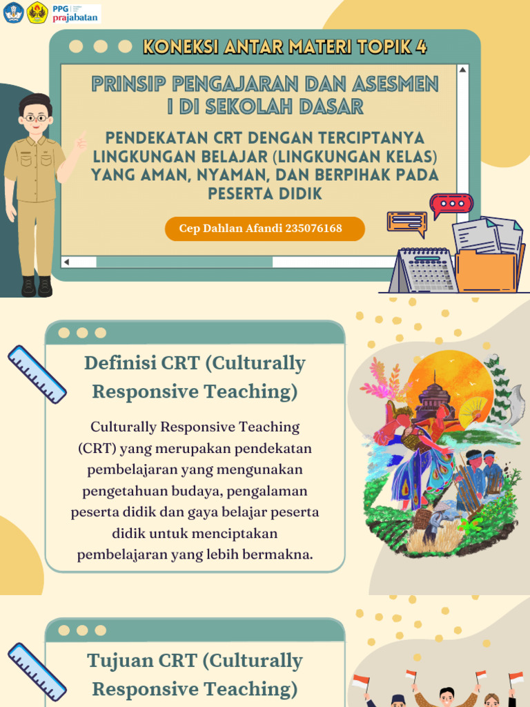 Koneksi Antar Materi Topik 4 Prinsip Pengajaran dan Asesmen | PDF