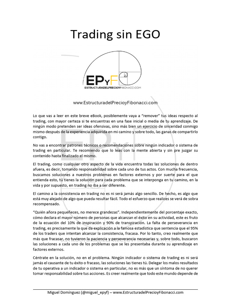 Trading-sin-ego (1) | PDF | Comerciante (Finanzas) | Mercado (economía)