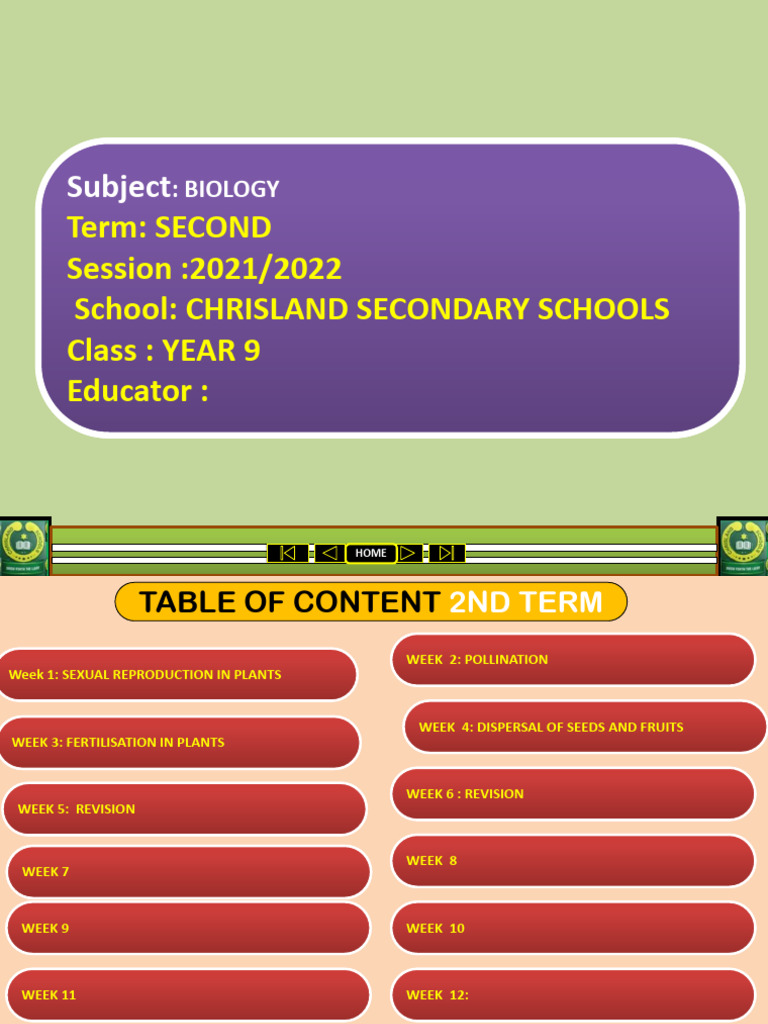 Biology Year 9 Notes 2nd Term, 2021-2022 | PDF | Flowers | Pollination