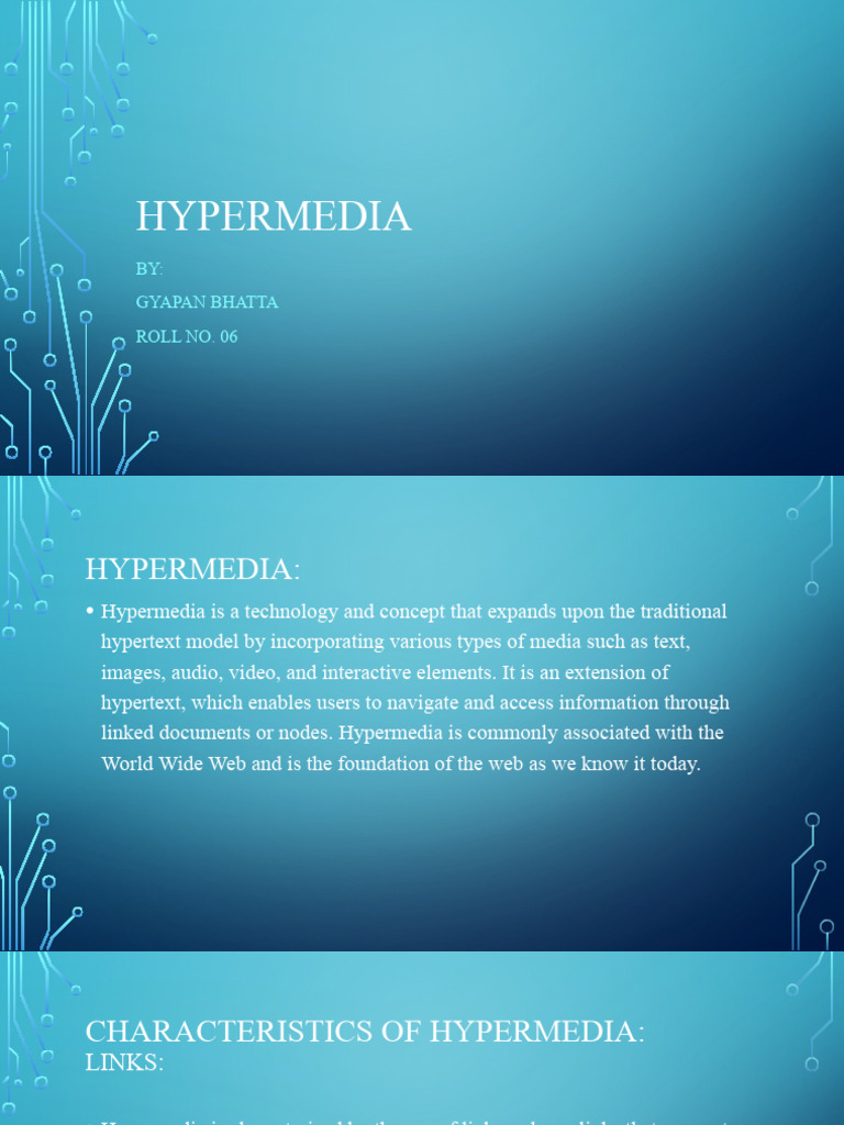Hyper Media | PDF | Multimedia | World Wide Web