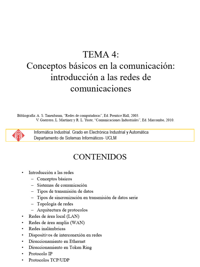 Tema 4 - Redes | PDF | Red de computadoras | Enrutador (Computación)