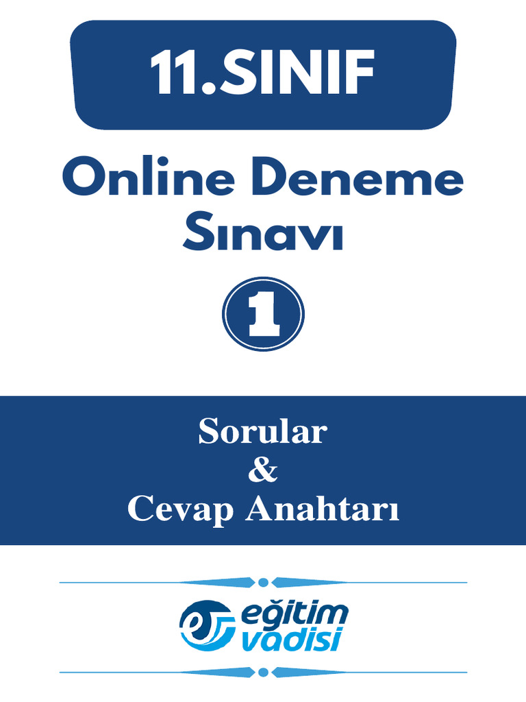 Online Deneme Sınavı: 11.SINIF | PDF