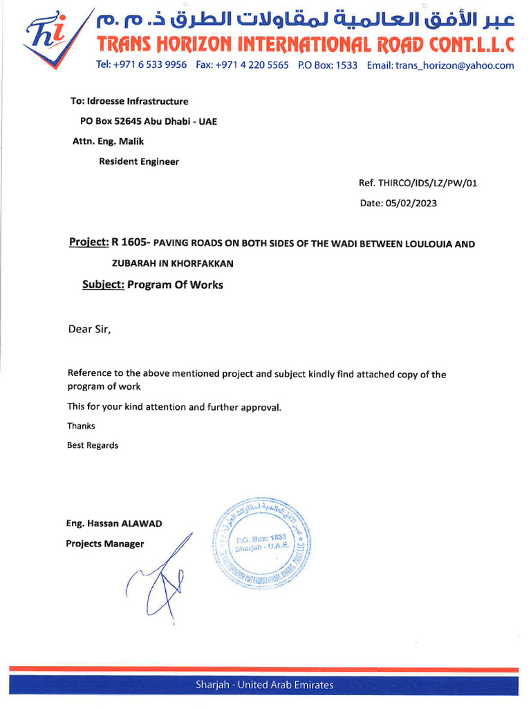 Program of Work | PDF