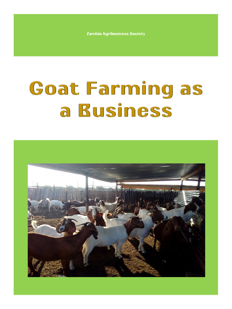Goat Farming Guide for Zambian Farmers | PDF | Goat | Agriculture