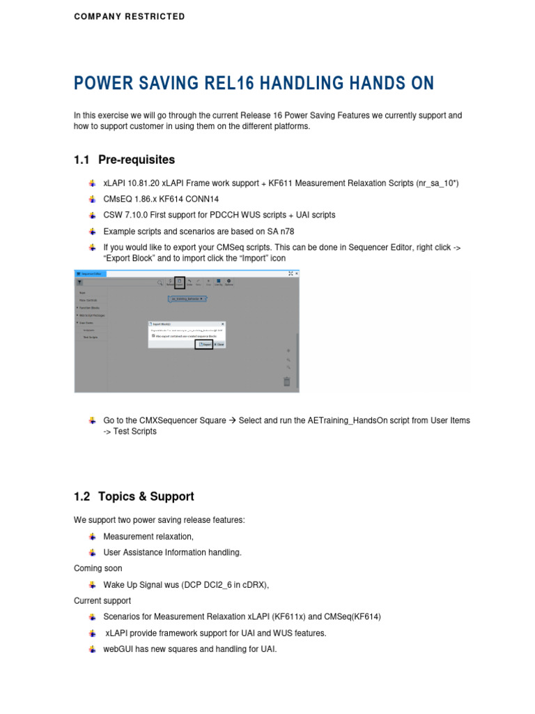 PowerSavingRel16 HandsOn | PDF | Python (Programming Language) | Parameter (Computer Programming)