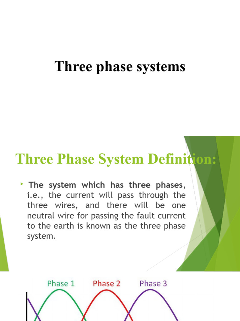 Three Phase Systems | PDF | Electromagnetism | Electrical Equipment