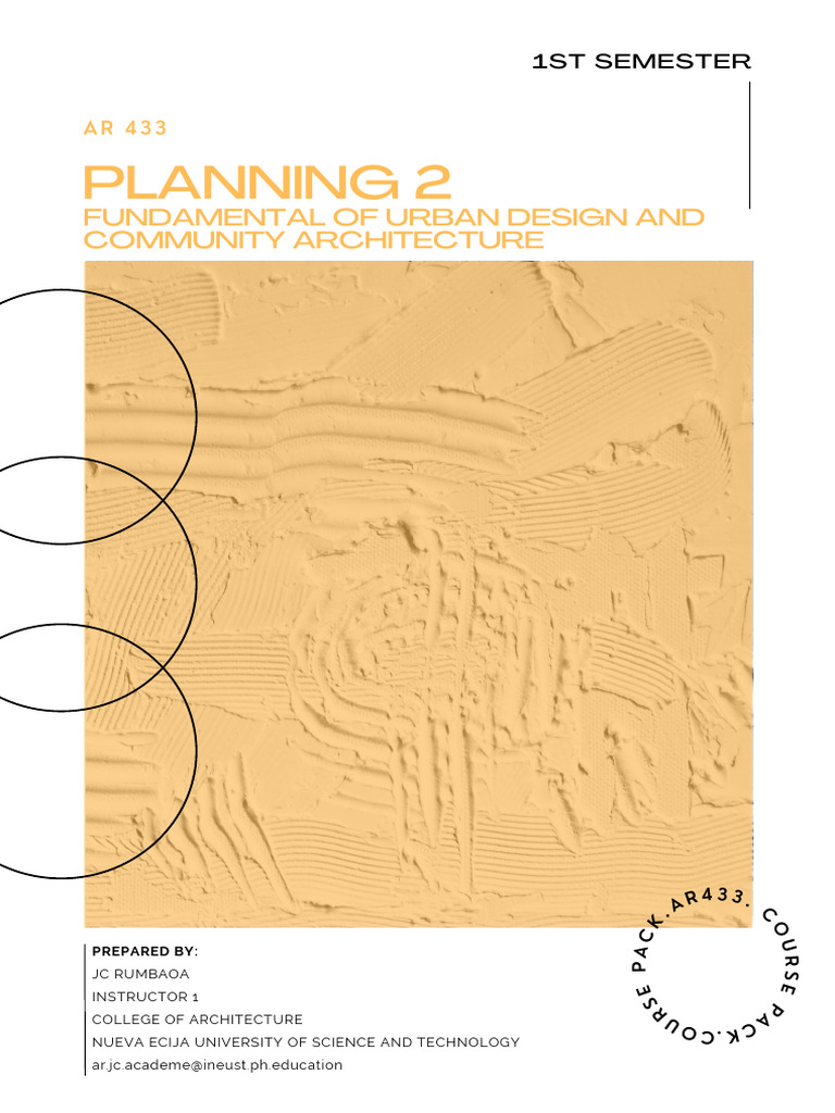 4a Planning 2 - Course Pack Guidelines | PDF | Community | Urban Design