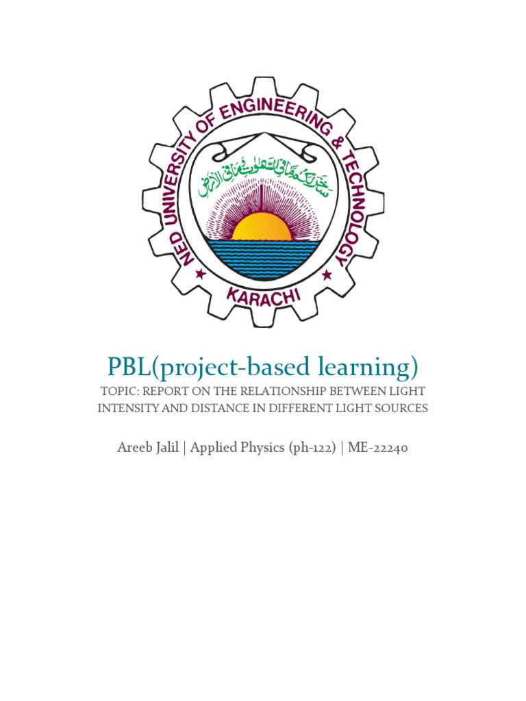 PBL Ap | PDF | Flashlight | Light