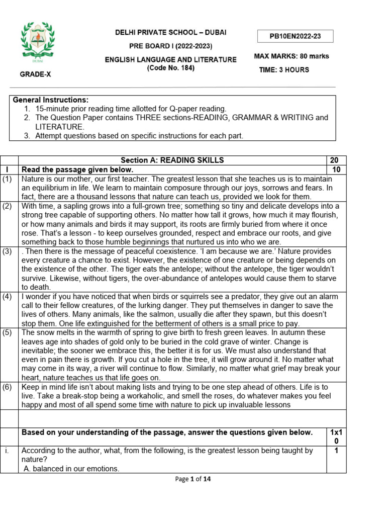 2 - Eng - PB GR 10 QP SETB Final EEE Consortium | PDF | Air Pollution | Carbon Dioxide