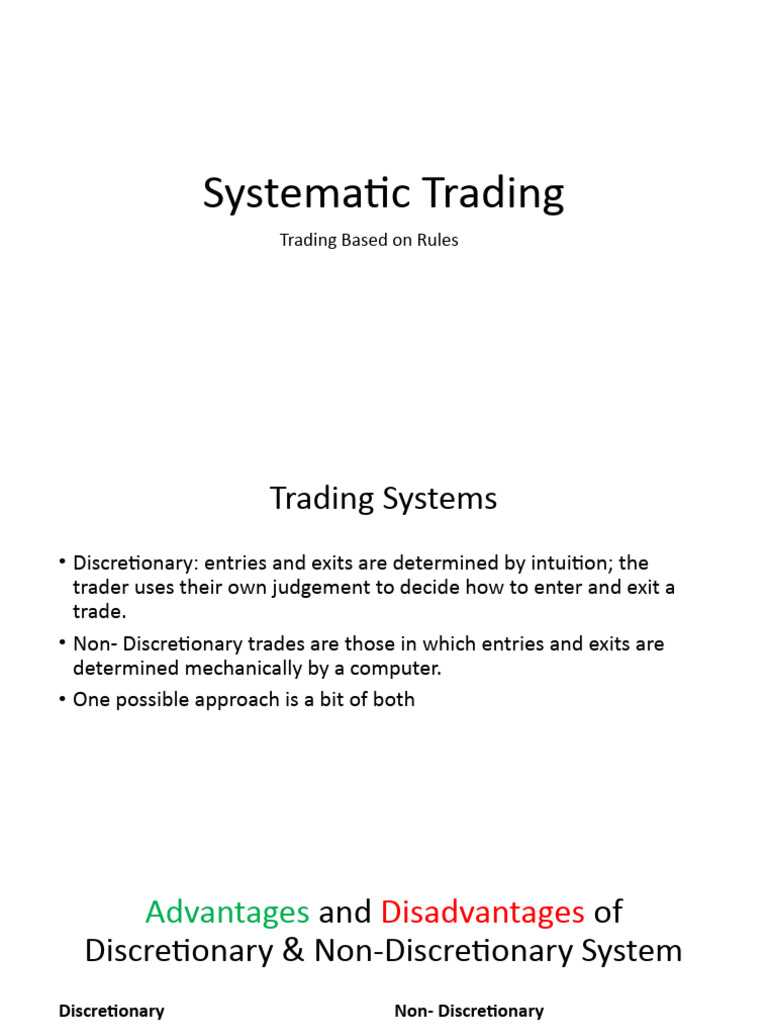 Module 2 Systematic Trading | PDF | Moving Average | Algorithmic Trading