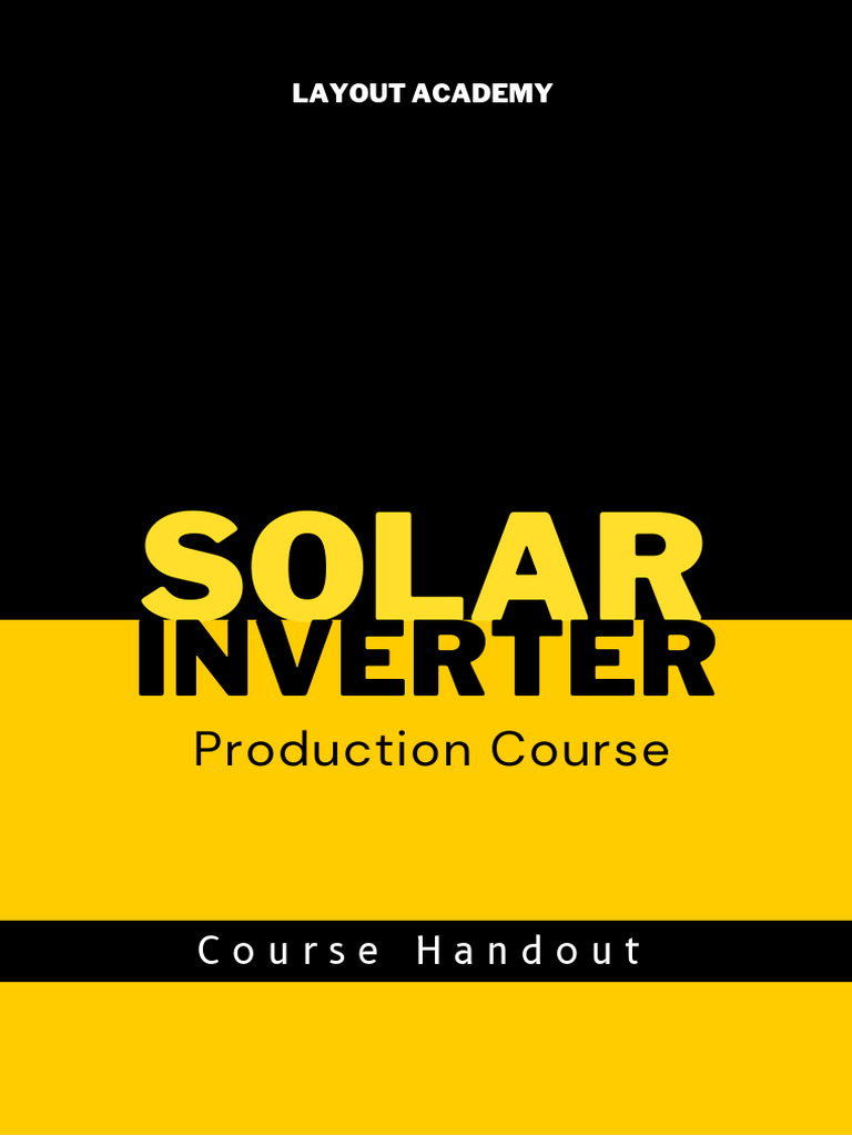 Solar Inverter PCB Layout Course Guide | PDF | Power Inverter | Transformer