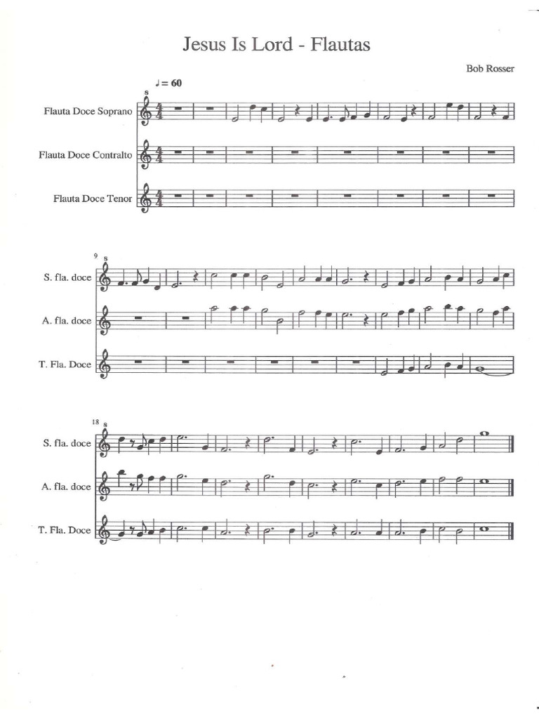 Jesus Is Lord - Flautas | PDF