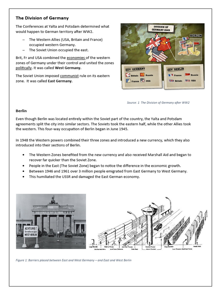 Division and Reunification of Germany | PDF | Soviet Union | World Politics