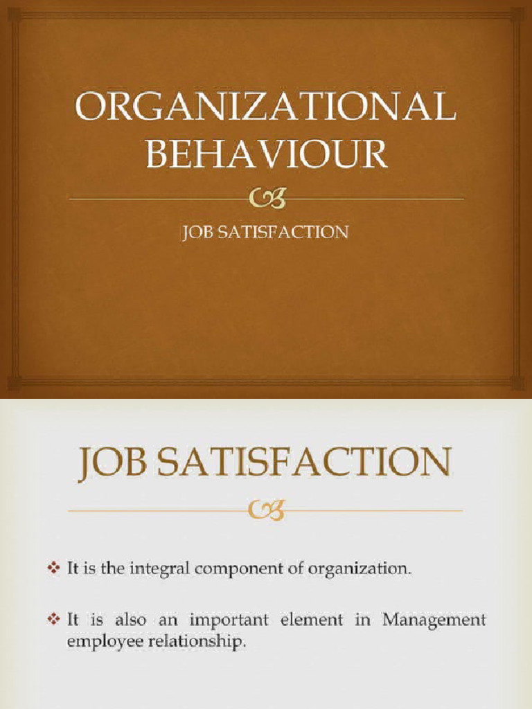 Job Satisfaction | PDF