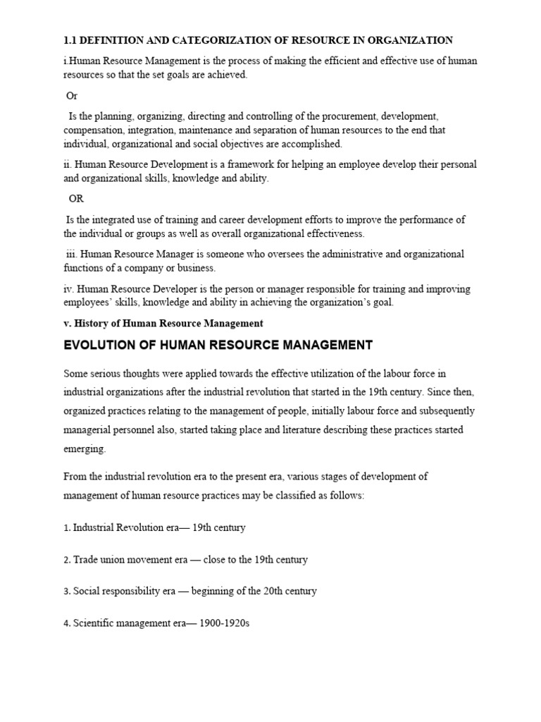 HRM Module One New | PDF | Organizational Culture | Human Resource ...