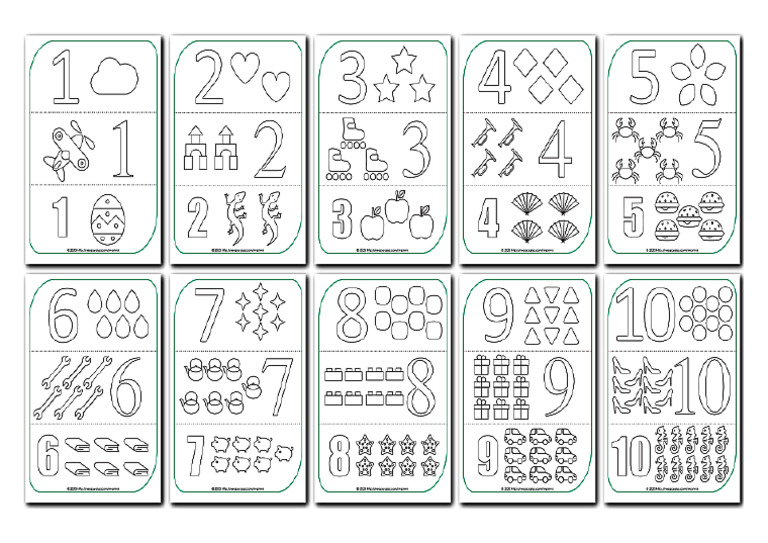 Números para Colorear | PDF